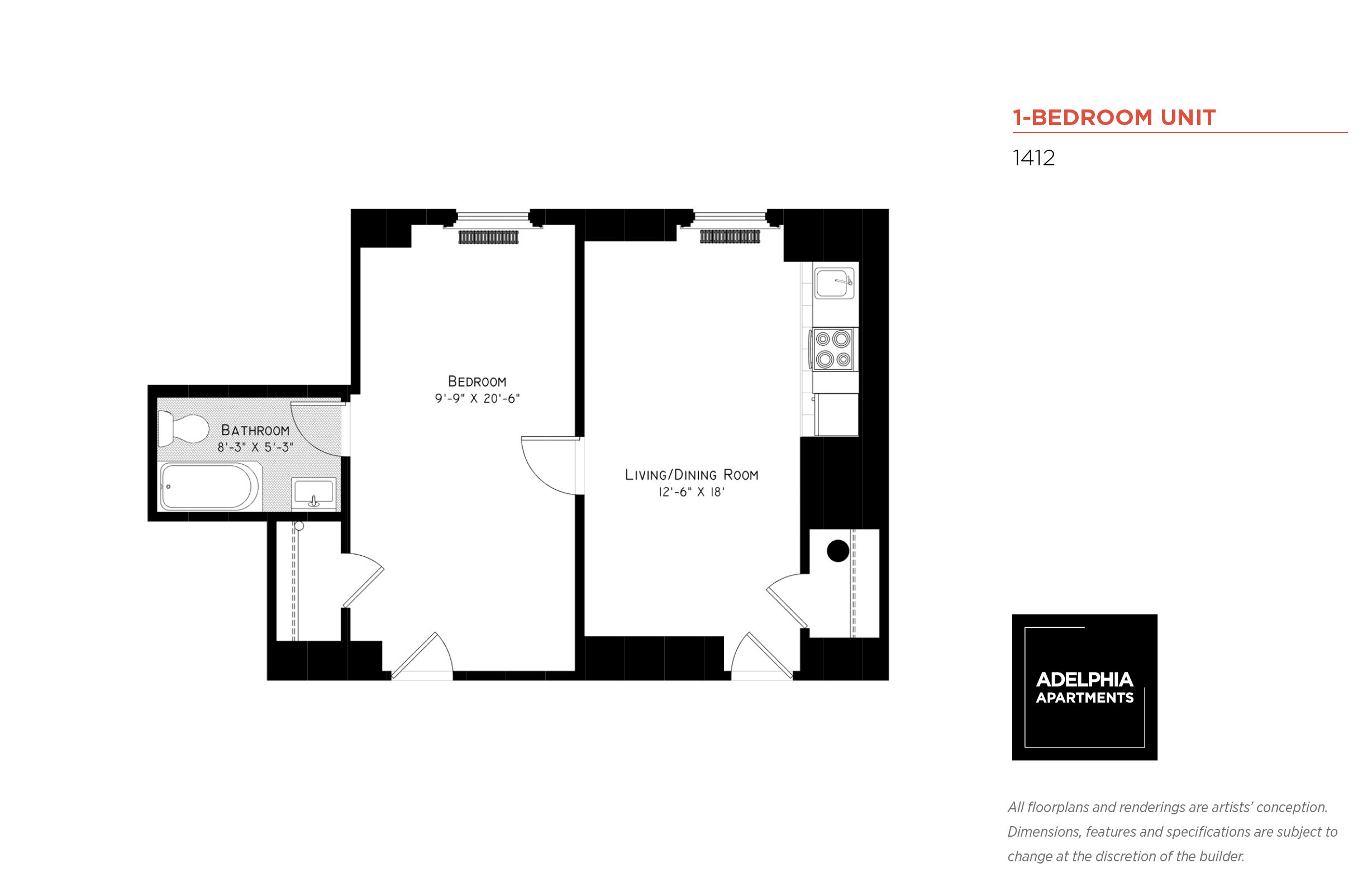 Adelphia House in | PMC Property Group Apartments